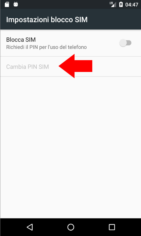 Come cambiare il PIN della SIM su Android, Android 6, Android 7 ...