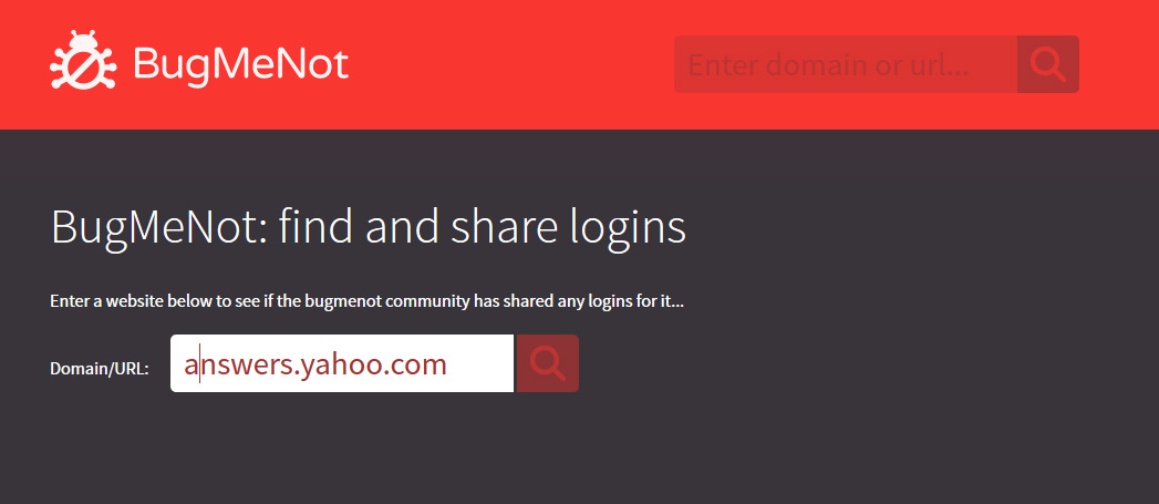 Come accedere ai siti privati senza registrarsi con BugMeNot | ClaudioMasci
