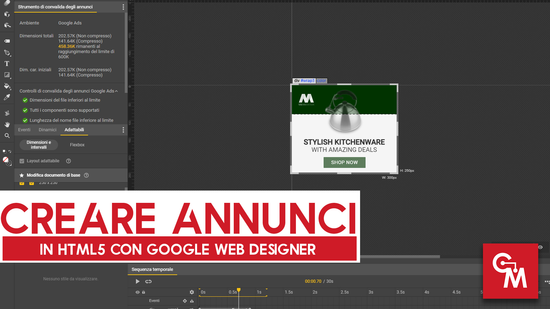 Creare annunci in HTML5 con Google Web Designer - ClaudioMasci